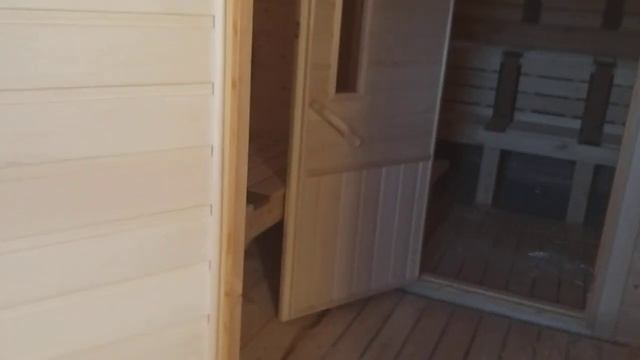 Овальная баня-бочка, 6 м, 3 отделения с боковым входом,  кедр.mp4