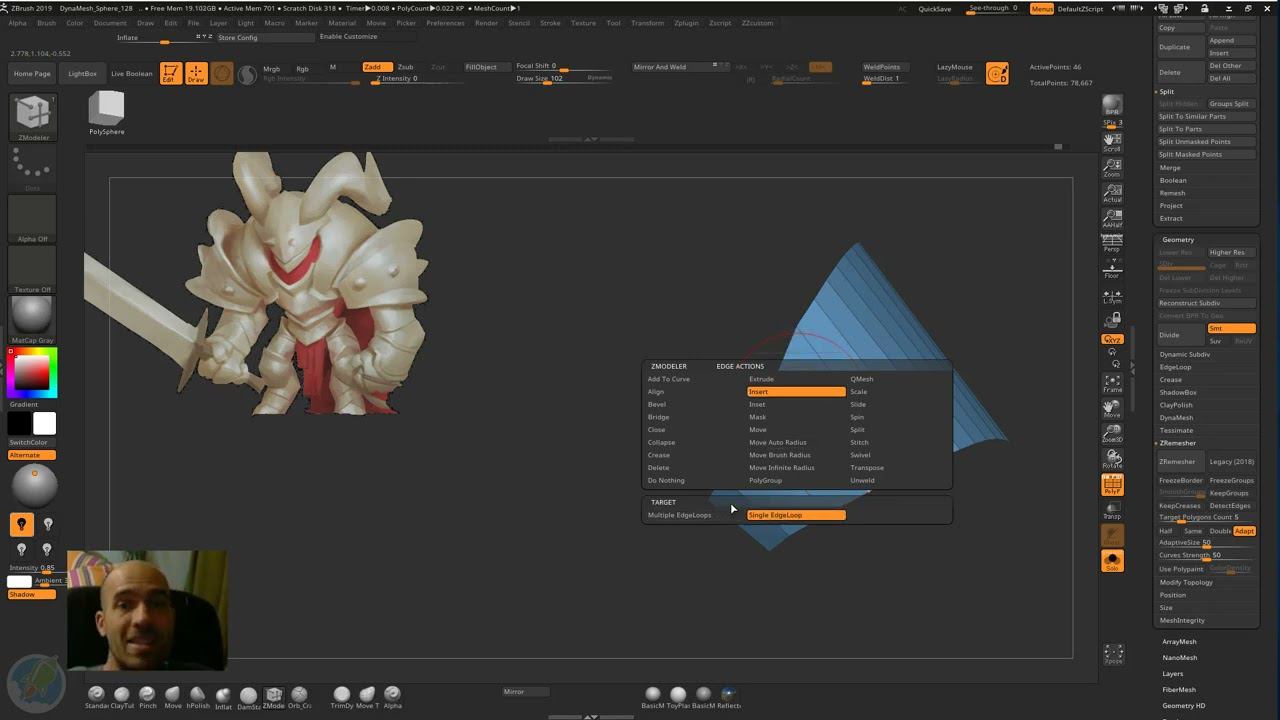 08LowpolymodellingwiththeZModelerbrush