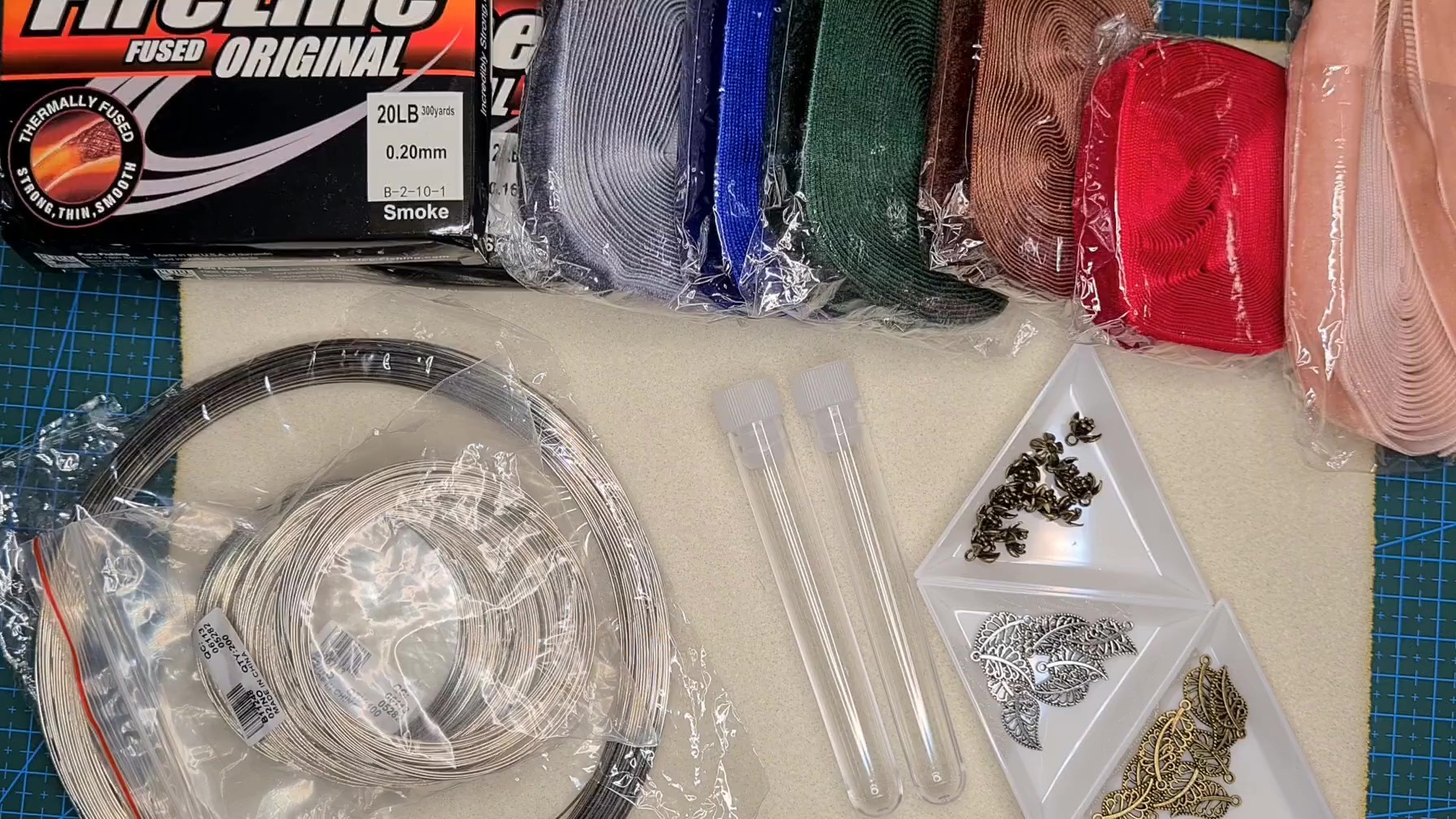 АлиЭкспресс🛒 Аметист, мемори проволока, БАРХАТНЫЕ ленты, фарлайн,  пробирки, подвески.