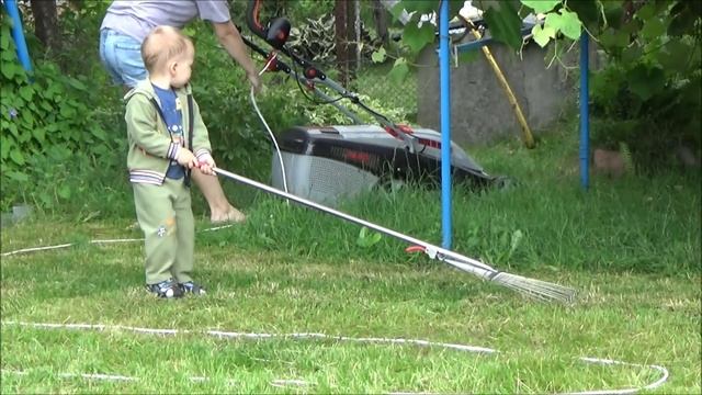 обзор газонокосилка ал ко AL KO комфорт 40 Е  часть 2.практическая