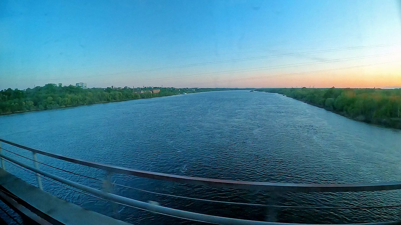 Муромский мост | Вид из окна поезда | река Ока | Нижегородская и Владимирская область