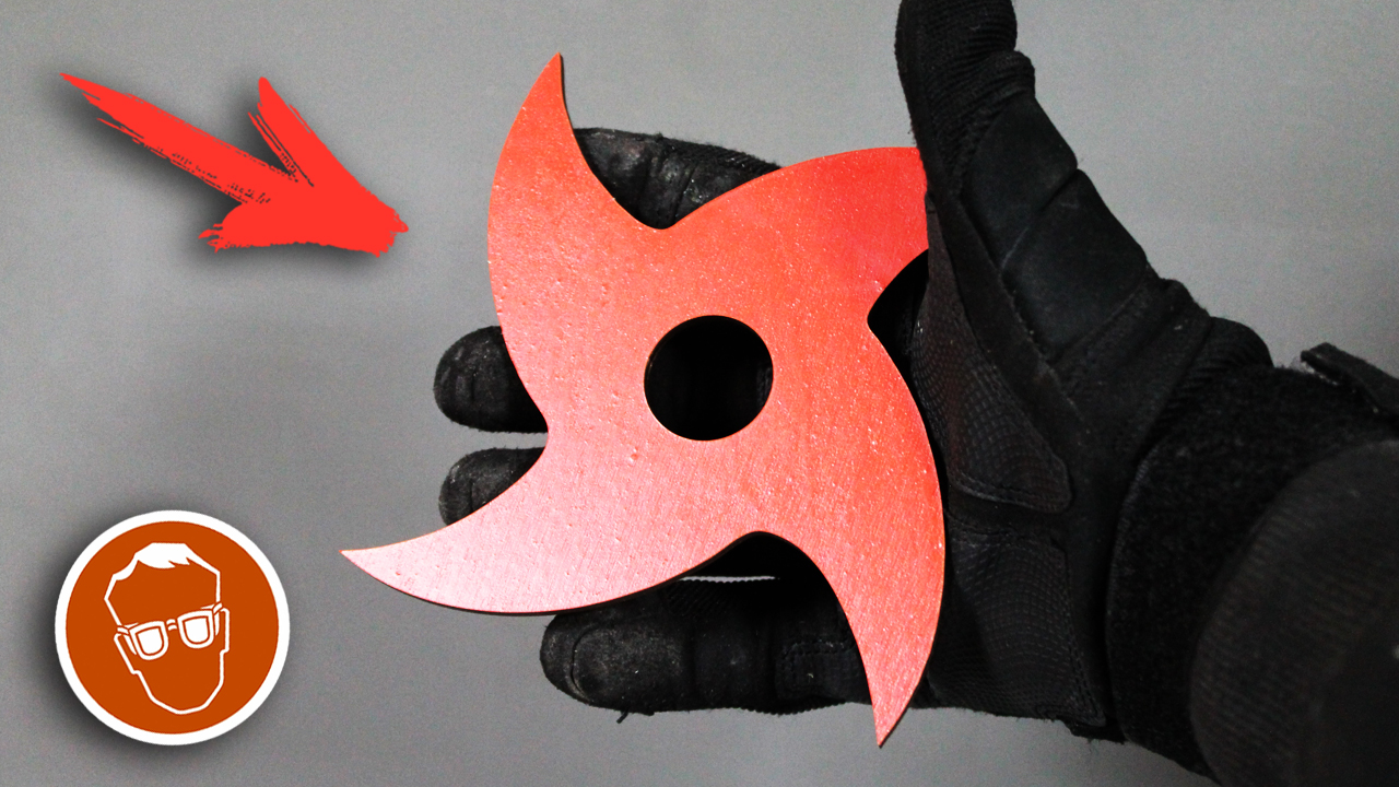 Тест ДЕРЕВЯННОГО сюрикэна - грозная штука получилась!