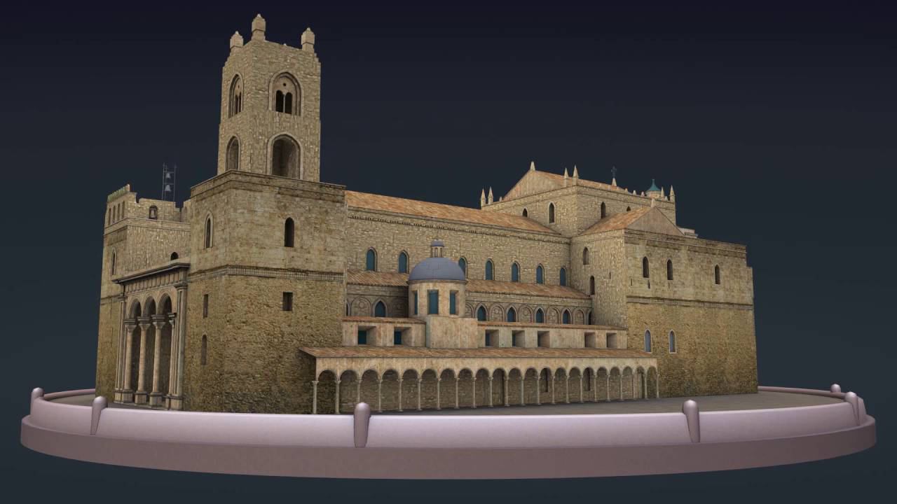 Создание 3D модели Кафедрального собора, Монреале, для мобильного приложения MuByz