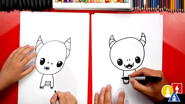Как нарисовать маленького дракона How To Draw A Baby Dragon