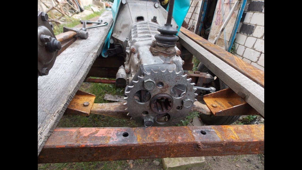 Самодельный трактор.Процесс сборки.Переходная муфта.#27