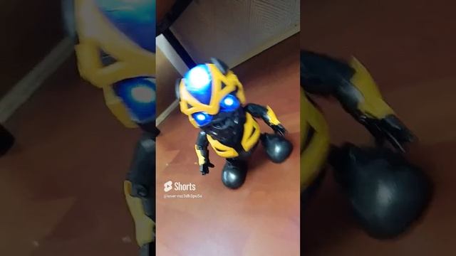 Танцующий робот Бамблби. Джага - джага #однадочкаидвасыночка #алисаматвейидима