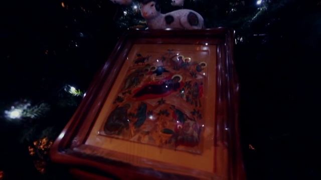 С Рождеством! На лошадках в санках едем мы зимой