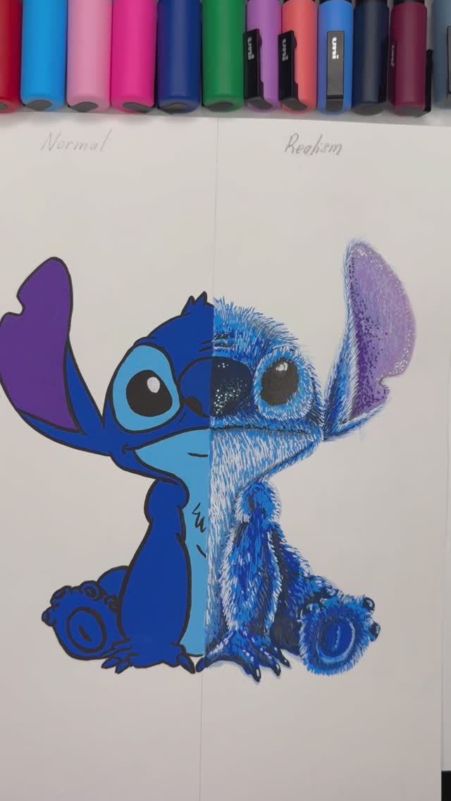 ✨Лило и Стич в стиле реализм