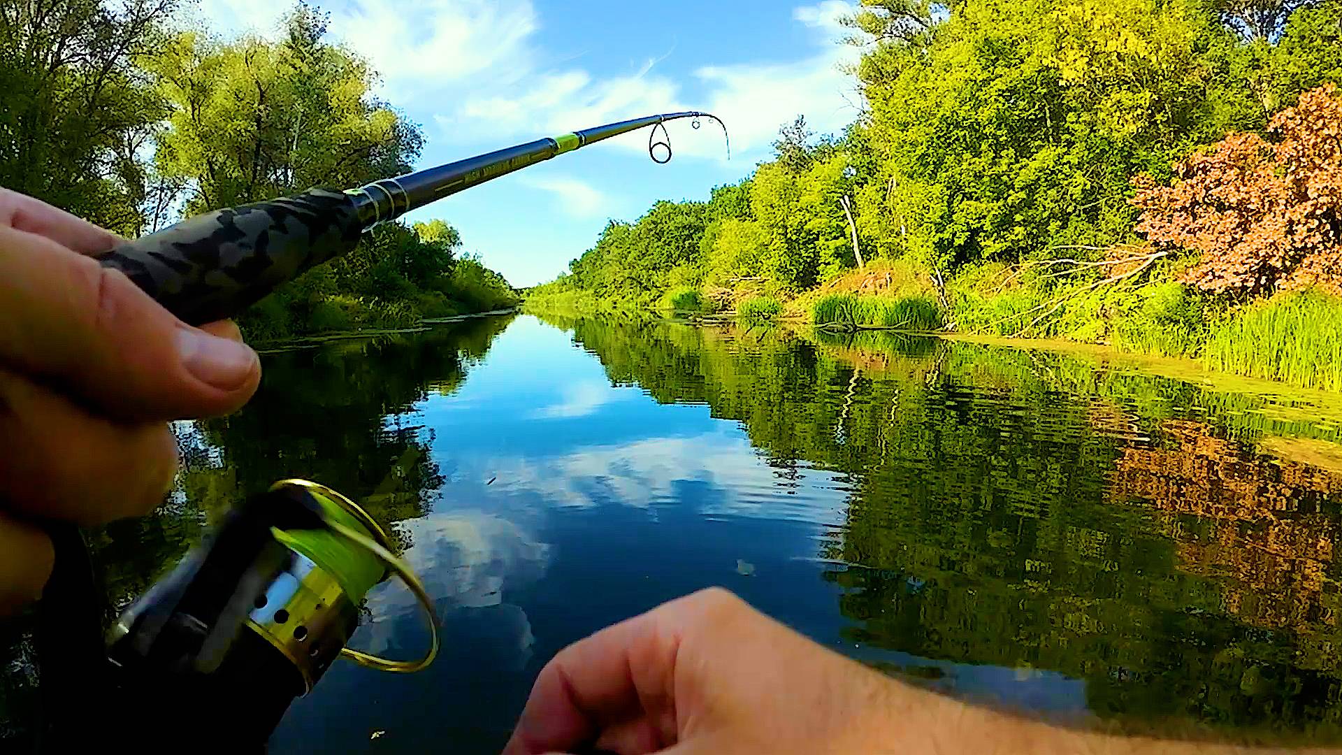 ЗАБРАЛСЯ В НЕИЗВЕДАННЫЕ МЕСТА И ЛОВЛЮ НА НОВЫЕ ПРИМАНКИ! РЫБАЛКА НА СПИННИНГ НА ДИКОЙ РЕЧКЕ!