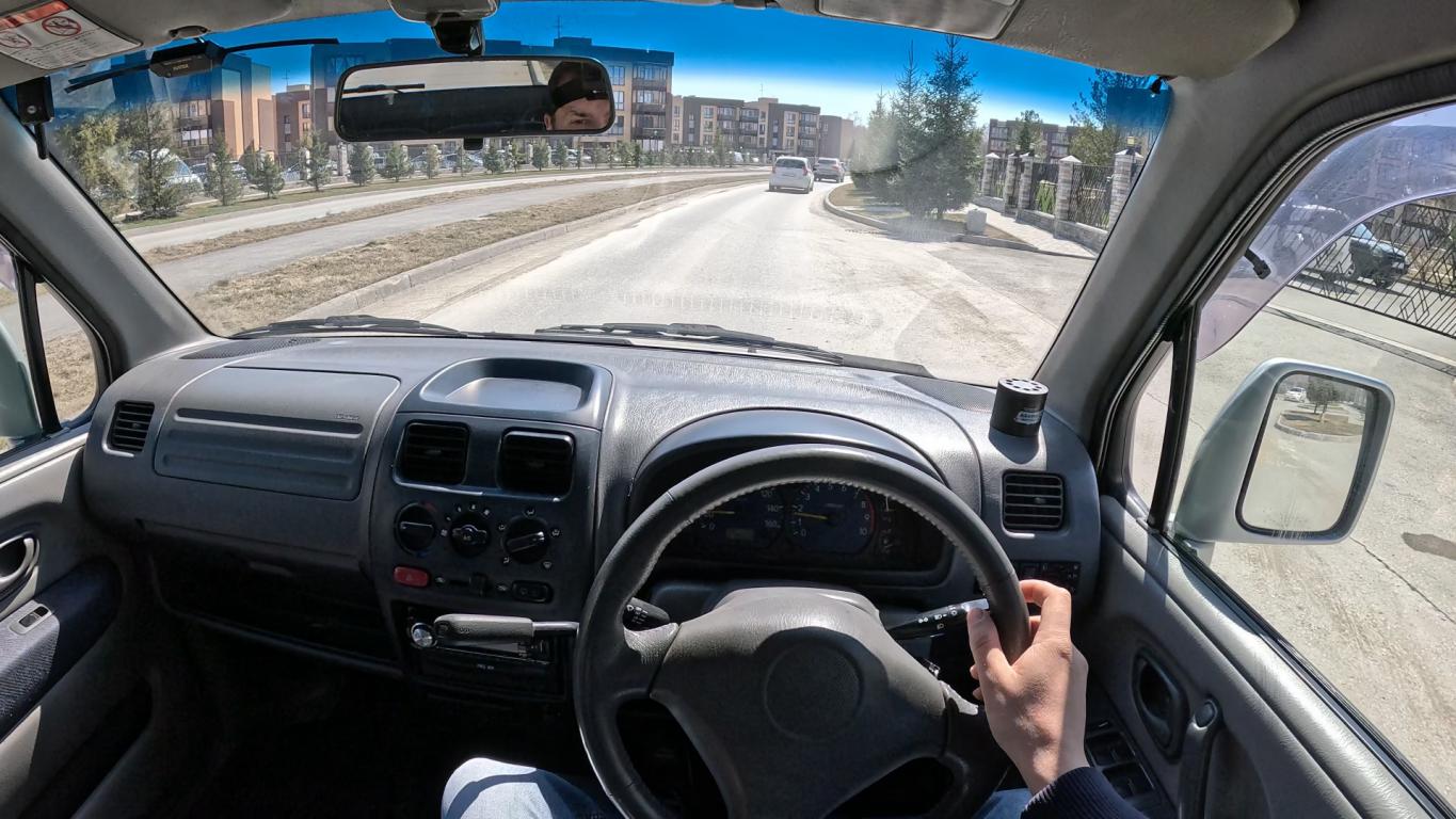 1999 Suzuki Wagon R Plus MA63S (1.0L - 70 л.с.) POV Test Drive.