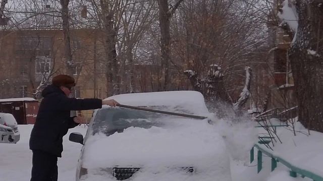 Снег на лобовом 2023-03-08