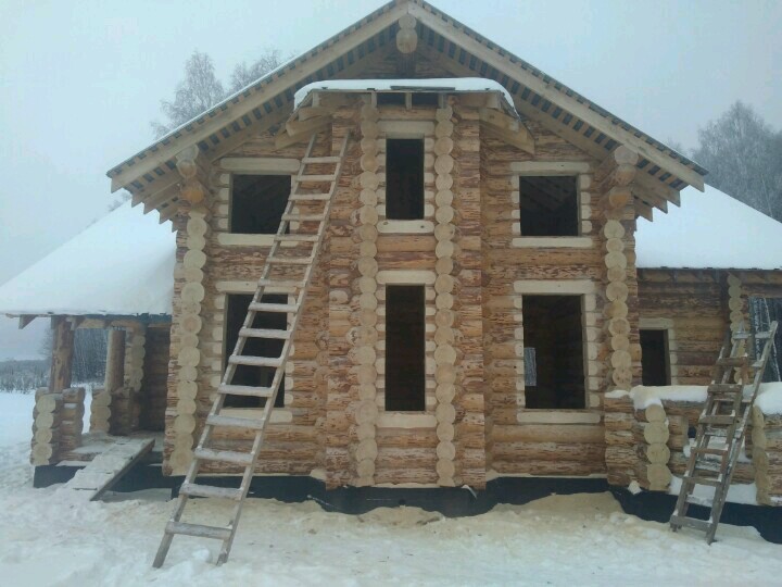 Дом из бревна проект 'Кедр'