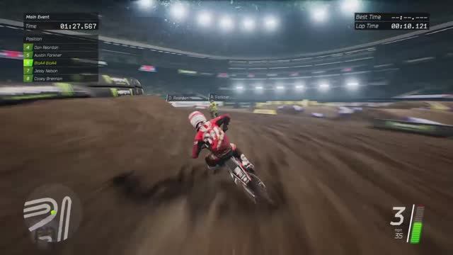 Monster Energy Supercross - The Official Videogame. 2 Только игровой процесс. Без комментария.