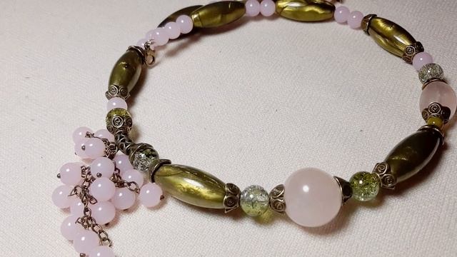 Продолжение переделки для Натальи. Серия 4. Делаю колье "Весенний Аромат".