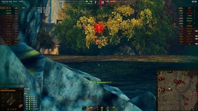 12 противников едут на одного, вытащить такое нереально! World of Tanks.mp4