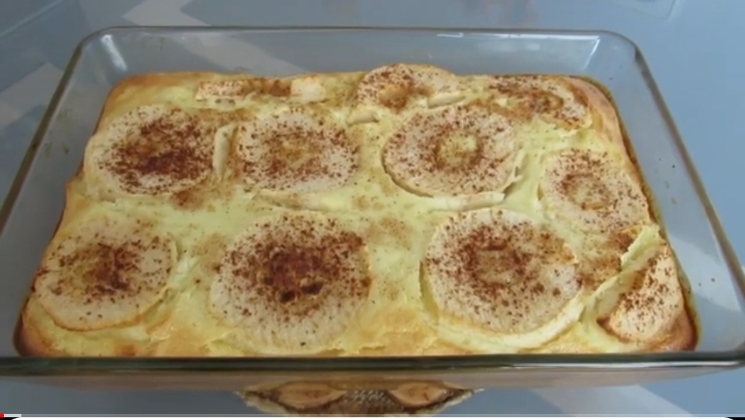 Творожная ЗАПЕКАНКА  с ЯБЛОКАМИ и корицей.