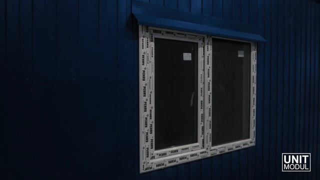 Модульное здание (КПП) в автосалон от компании ЮнитМодуль