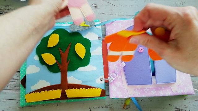 Обзор развивающей книжки из фетра для Dubi