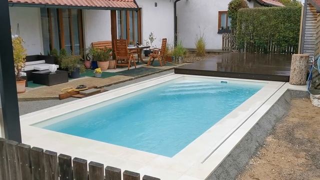 Автоматические мобильные террасы для бассейнов