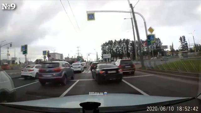 Подборка ДТП с видеорегистратора 12.06.2020