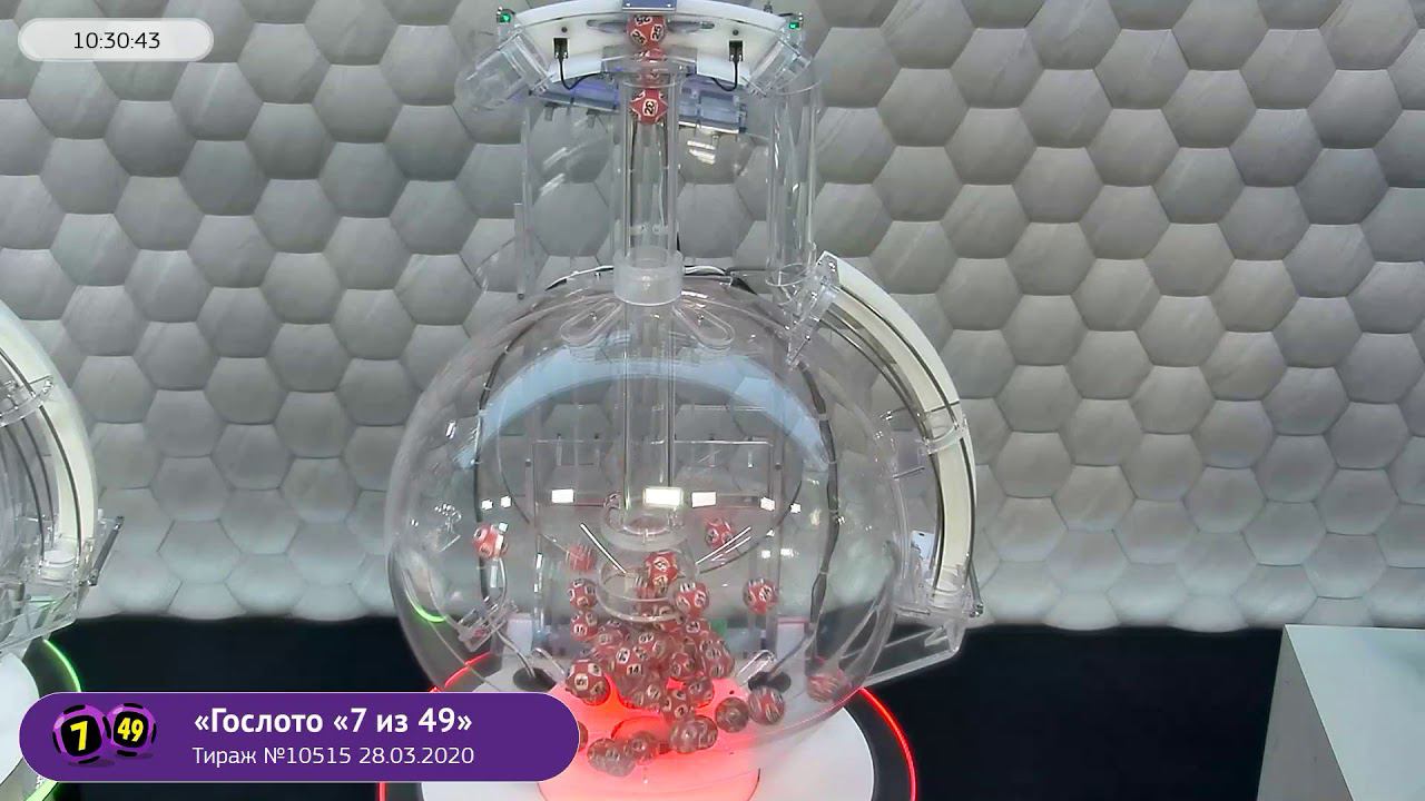 Столото представляет | Лотерея «Гослото «7 из 49». Тираж № 10515 от 28.03.2020 г.