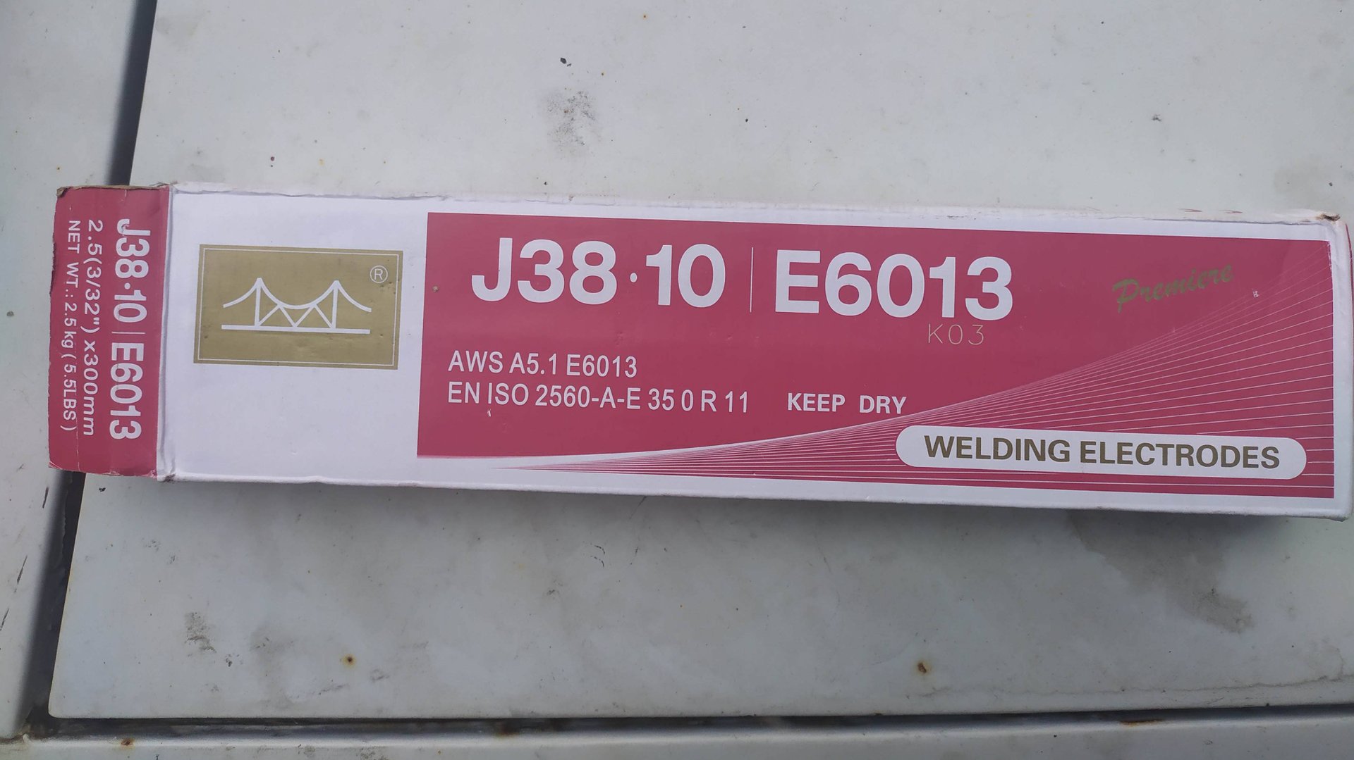 Золотой электрод Е-6013 д.2.5
изготовитель Китай