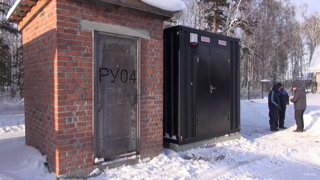 ДГУ 100 кВт в контейнере СЕВЕР, объект - коттеджный поселок, г. Новосибирск, ноябрь 2014 г