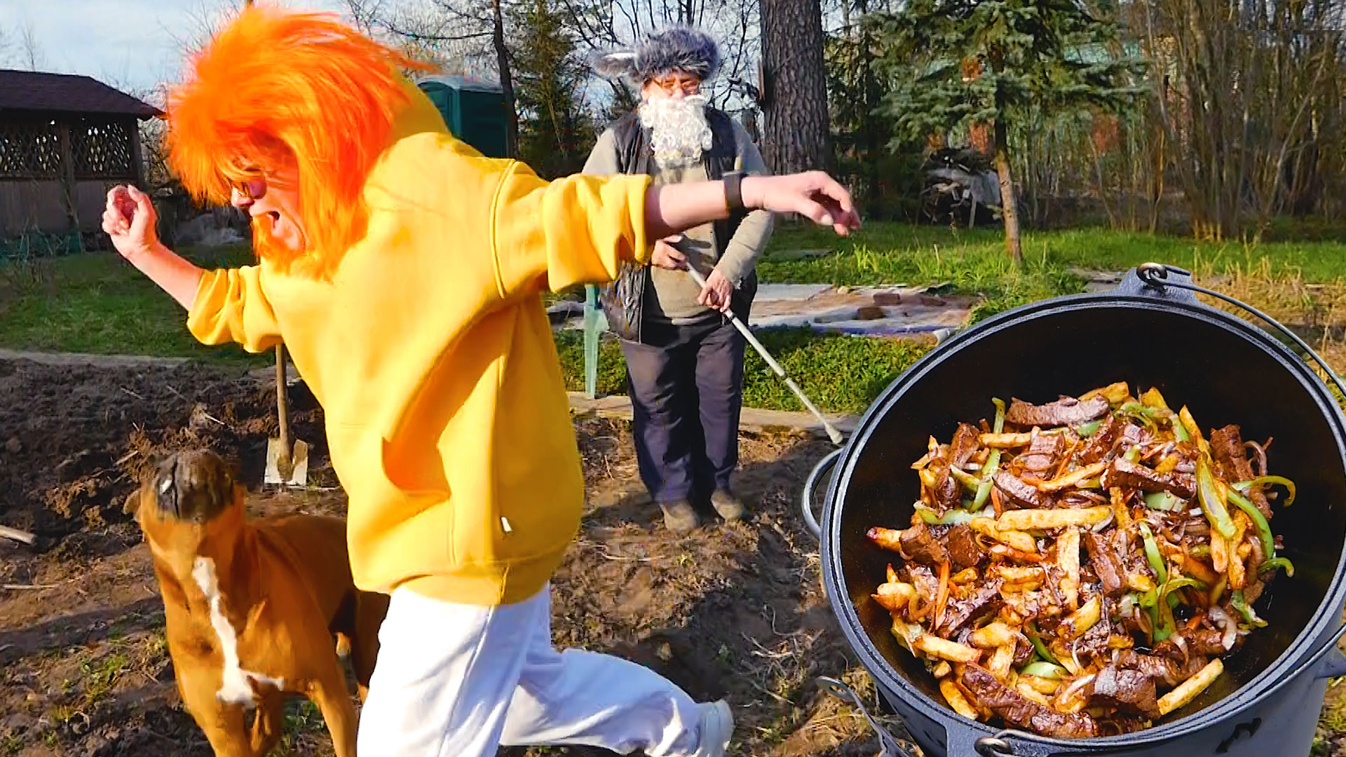 Антошка или САМЫЙ ЛУЧШИЙ ДЕД | Wok с картофелем в казане