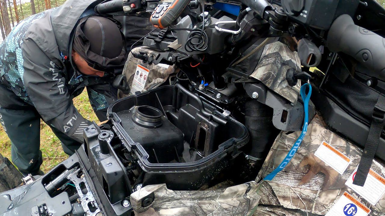 Лайтовая покатушка на квадроцикле cfmoto чуть не закончилась гидроударом…