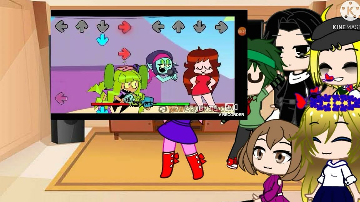 Реакция на мемы и анимации персов из моей Геройской академии ( видео канала Karina Abramova)