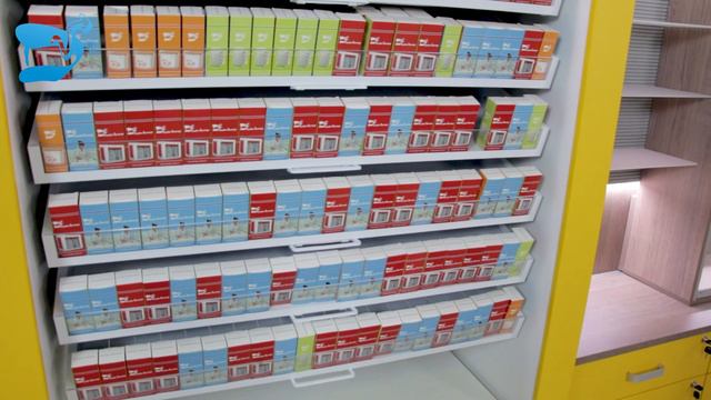 Функциональный стеллаж для аптеки, система DVstore®