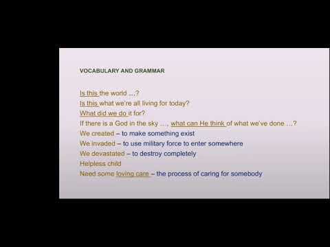 4. English with songs: Queen.Is this the world we created?