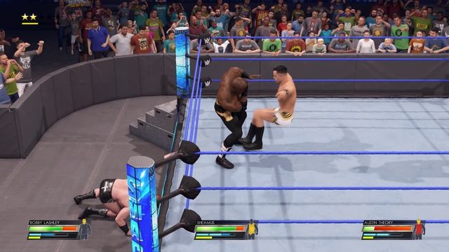 WWE2K22 Austin Theory vs Sheamus vs Bobby Lashley