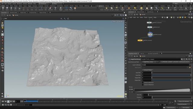 16 Разделение слоев материалов по различному критерию (почва, скалы, холмы и т.д.)