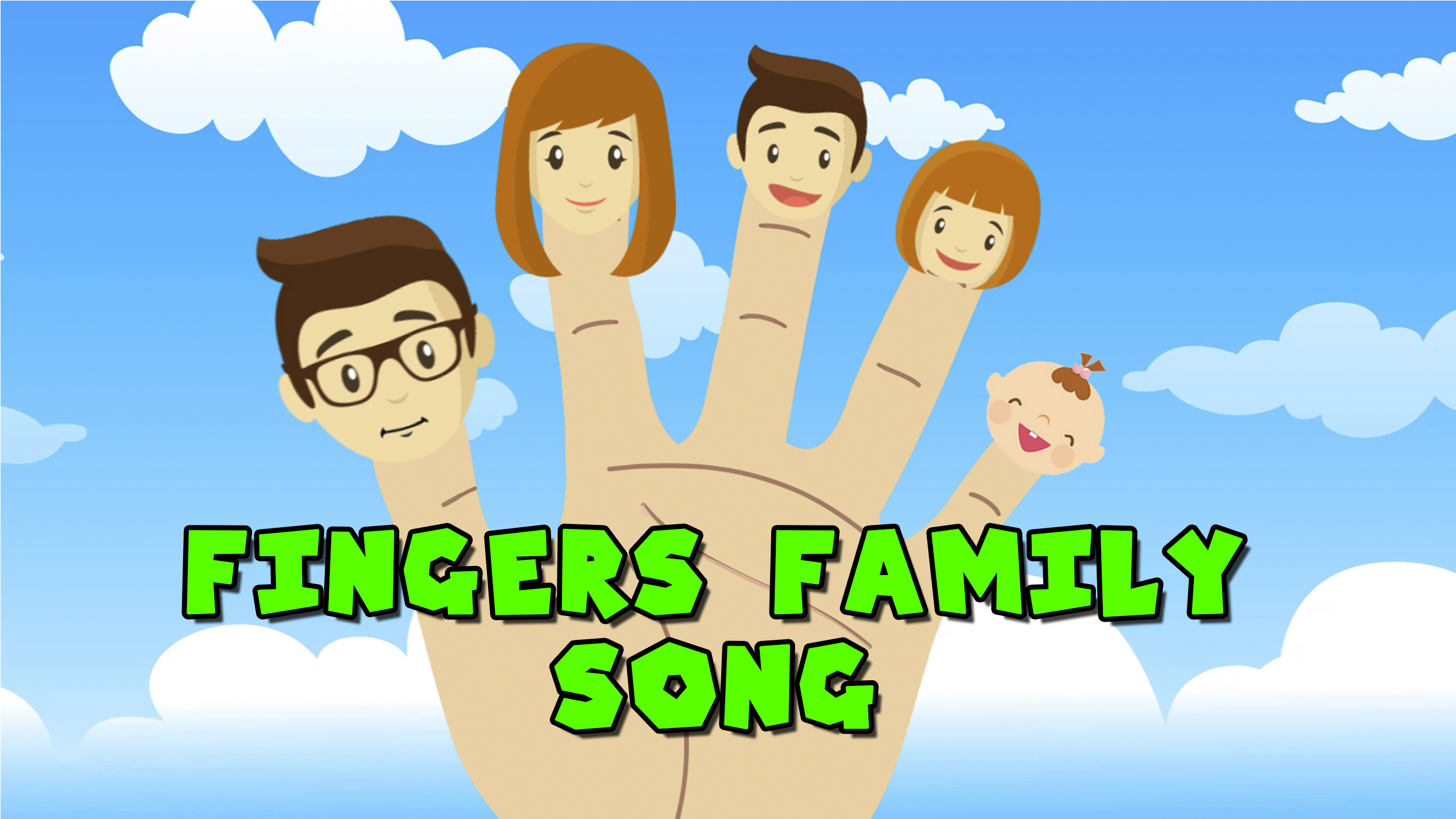 Fingers family song / Семья пальчиков песня для детей