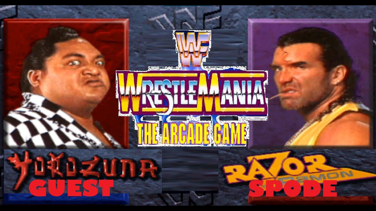 WWF WrestleMania: The Arcade Game (MAME) Yokozuna & Razor Ramon: Co-op Tag-Team Gauntlet