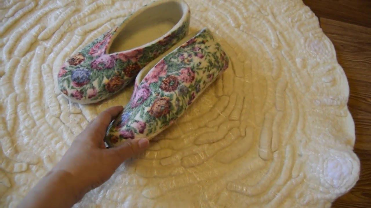 Ботики валяные из коллекции "Русская душа"