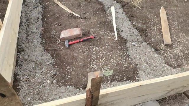 Ленточный фундамент под каркасную баню 3Х4