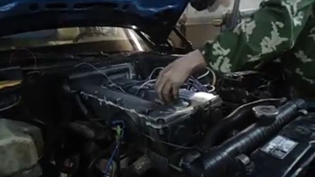 Мерседес 126 ,пробный пуск (попытка №1,неудачная)