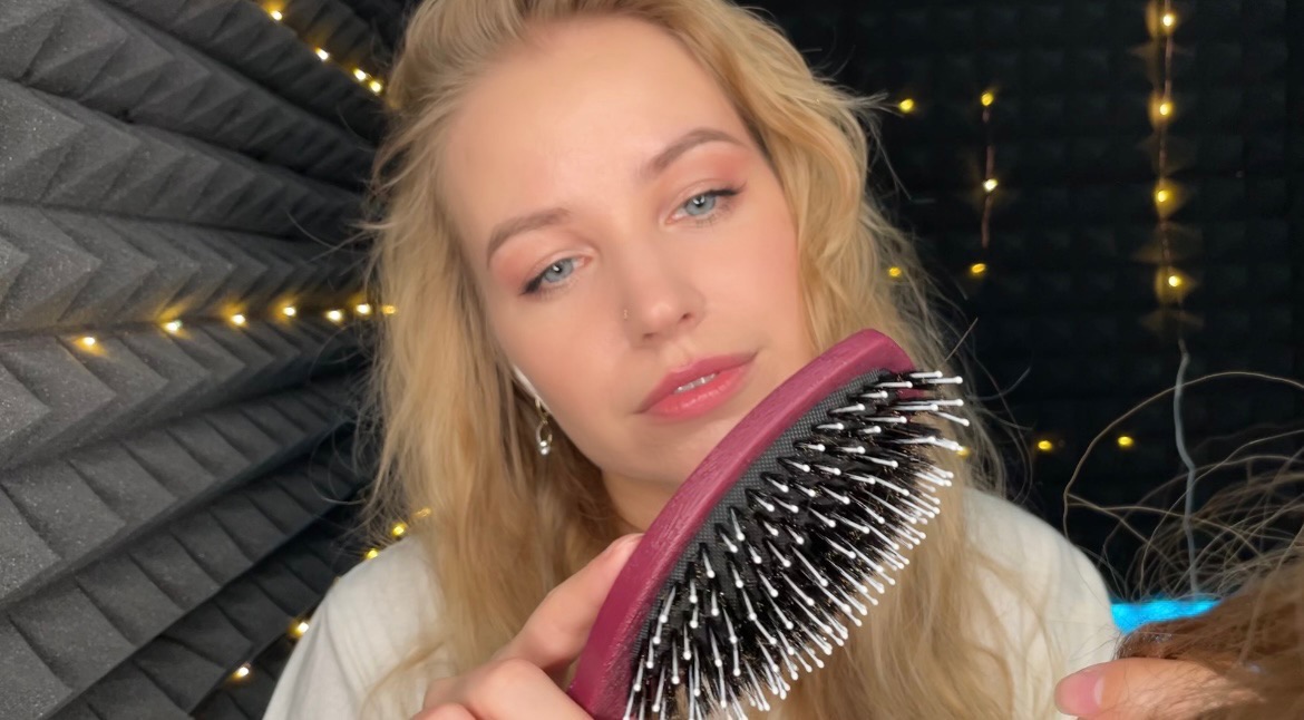 АСМР массаж головы от подруги