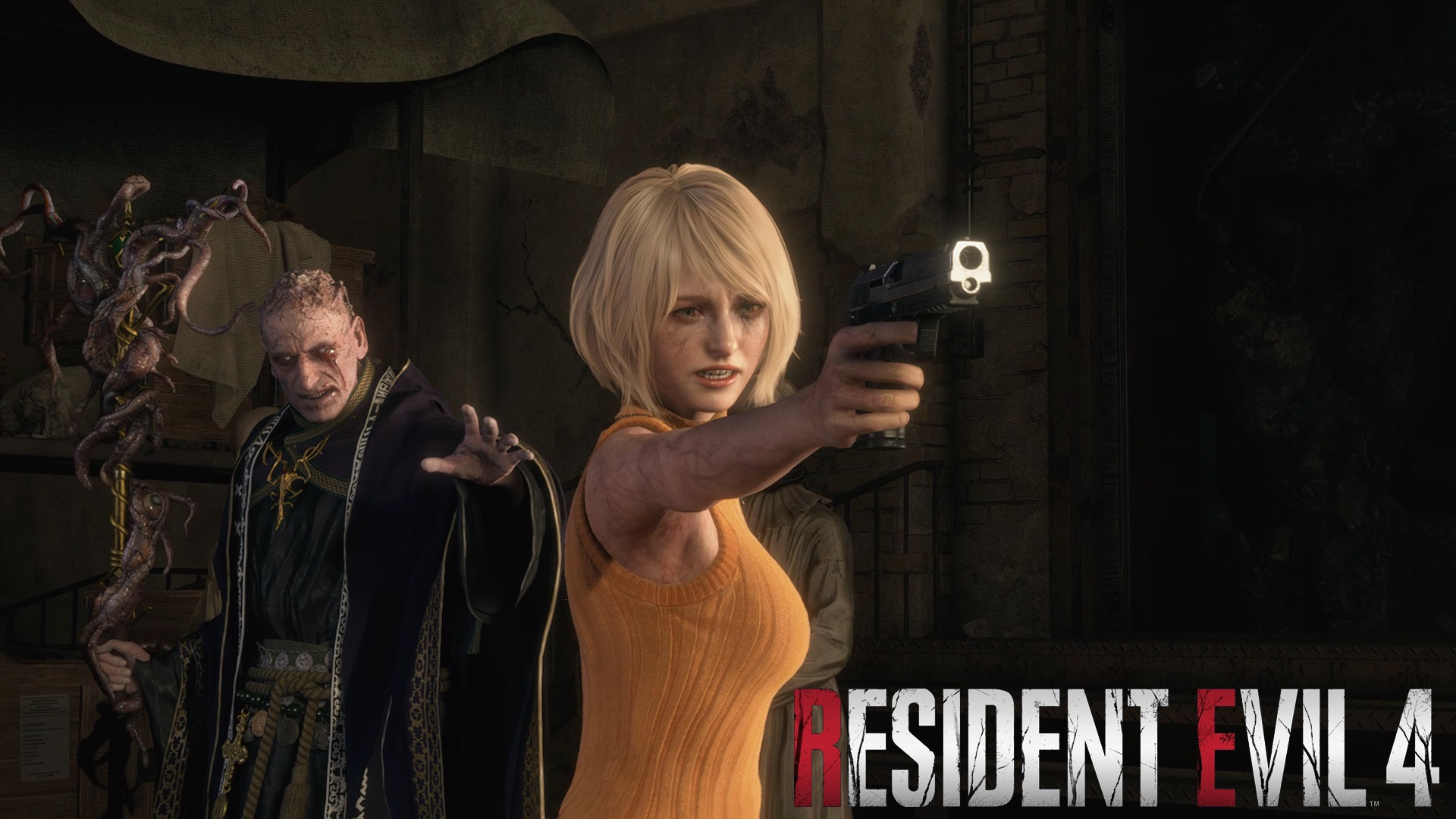 Resident Evil 4 Remake часть 20 \ Сэдлер учит Эшли стрелять.