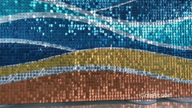 Фотозона из пайеток