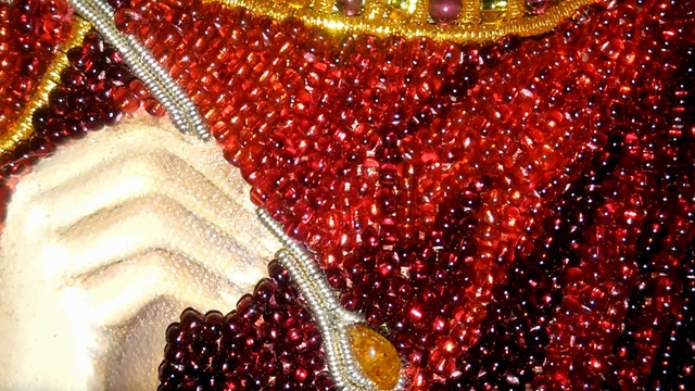 Вышивка бисером. Пантелеймон целитель вышитый бисером и камнями