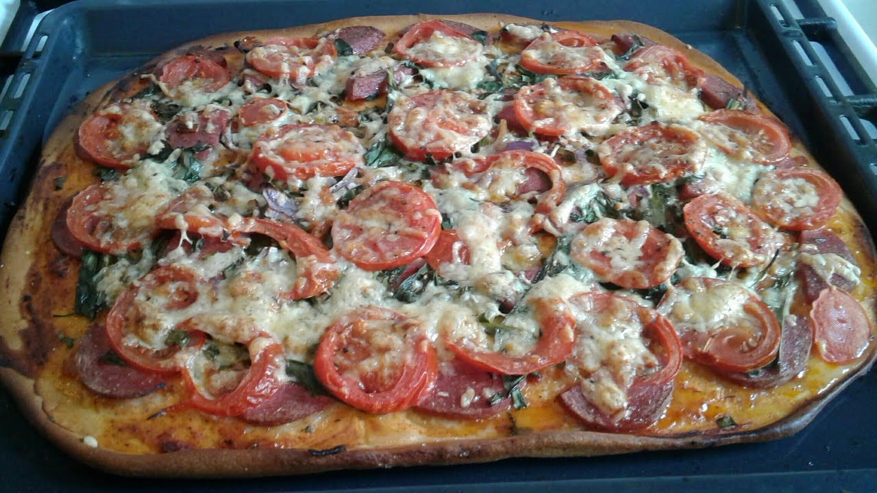 Тонкая пицца с хрустящей корочкой рецепт выпечки.