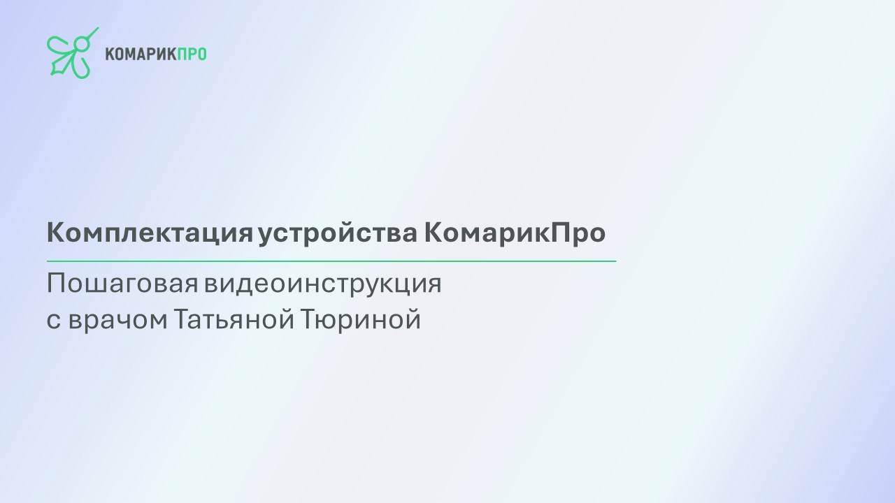 Комплектация устройства Комарик