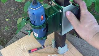 Мини сверлильно - фрезерный станок из бормашины.