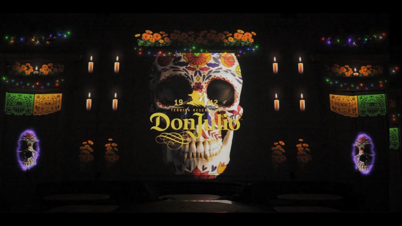 Интерьерный 3D mapping. Ресторан "Родина", г. Москва.