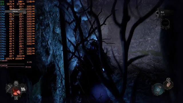 Евгений ЭШ Тесты игры Lords of the Fallen  Xeon(R) CPU E5-2666v3 2.9GHz 3,5GHz 10 ядер 20 по