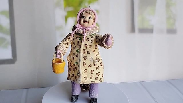 Девочка/ Игрушка на ëлочку/ ватные елочные игрушки