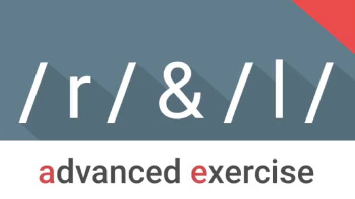 Advanced American Pronunciation Exercise for  r  and  l sounds, as in curriculum